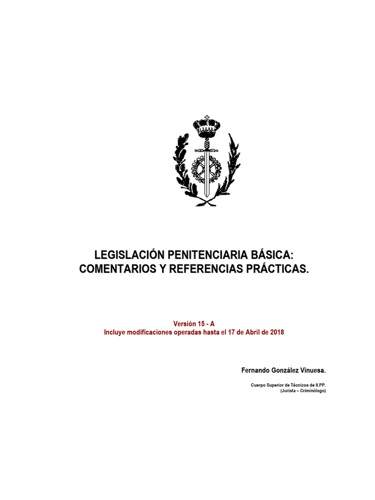 Legislacion Penit Basica Comentada | PDF | Prisión | Correcciones