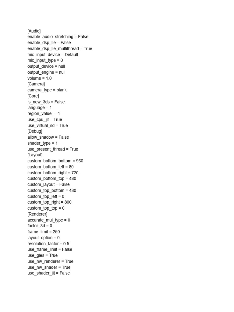 Config MMJ - Ini | PDF