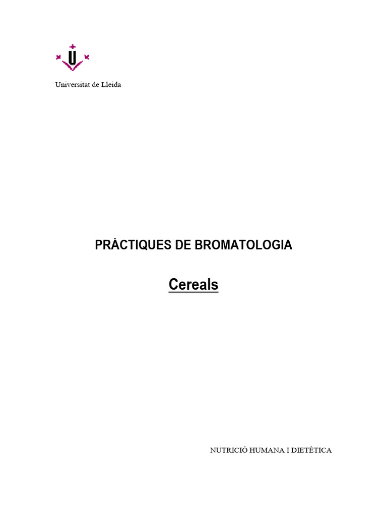 Practiques CEREALS | PDF