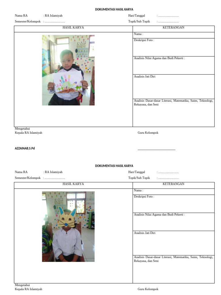 Dokumentasi Hasil Karya | PDF