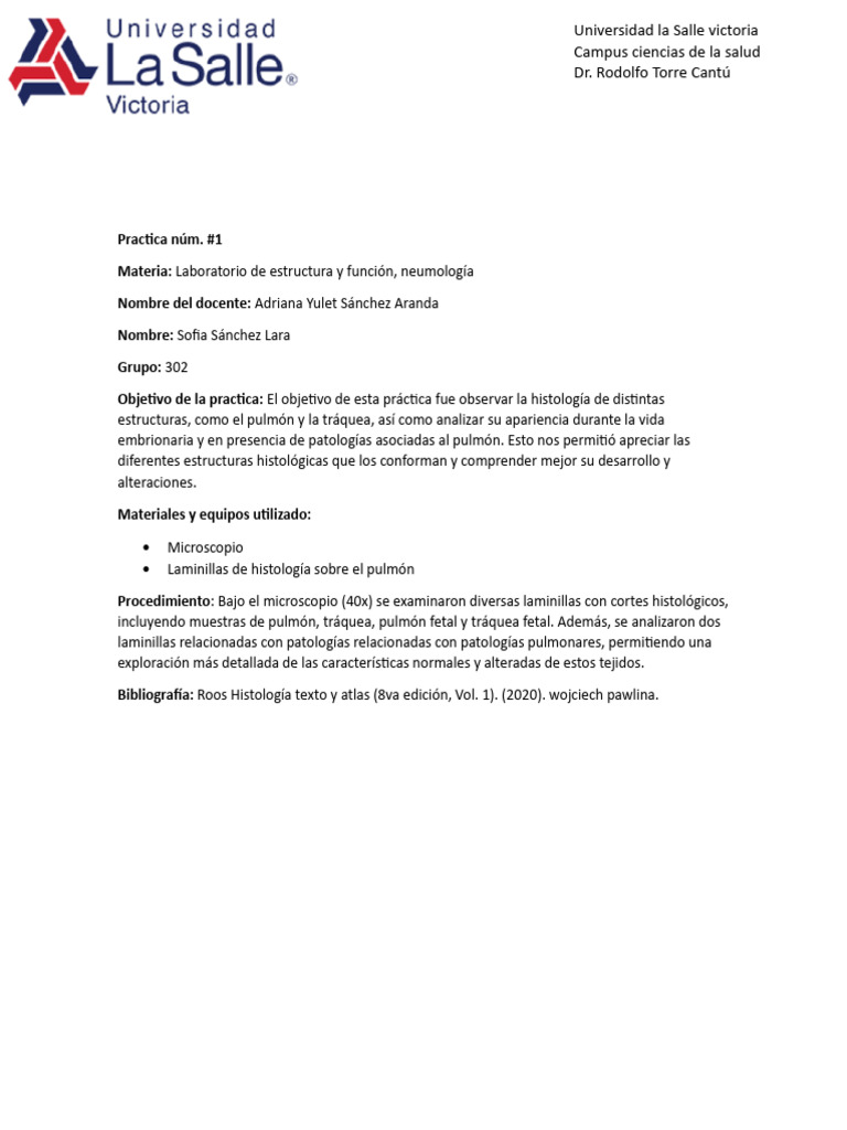 Documento de Sofia | PDF | Cartílago | Membrana mucosa