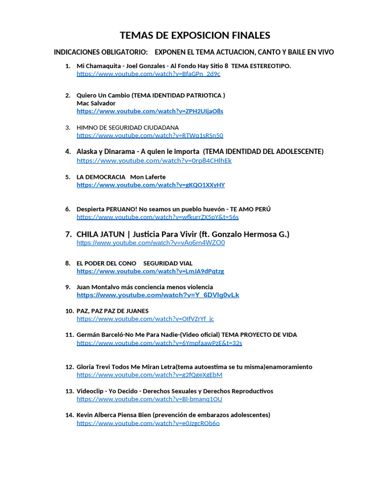 Temas de Exposicion Finales | PDF