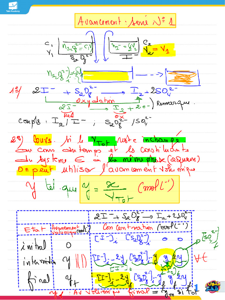 66fd5b0b1855e Correction Serie 1 Chimie Avancement | PDF