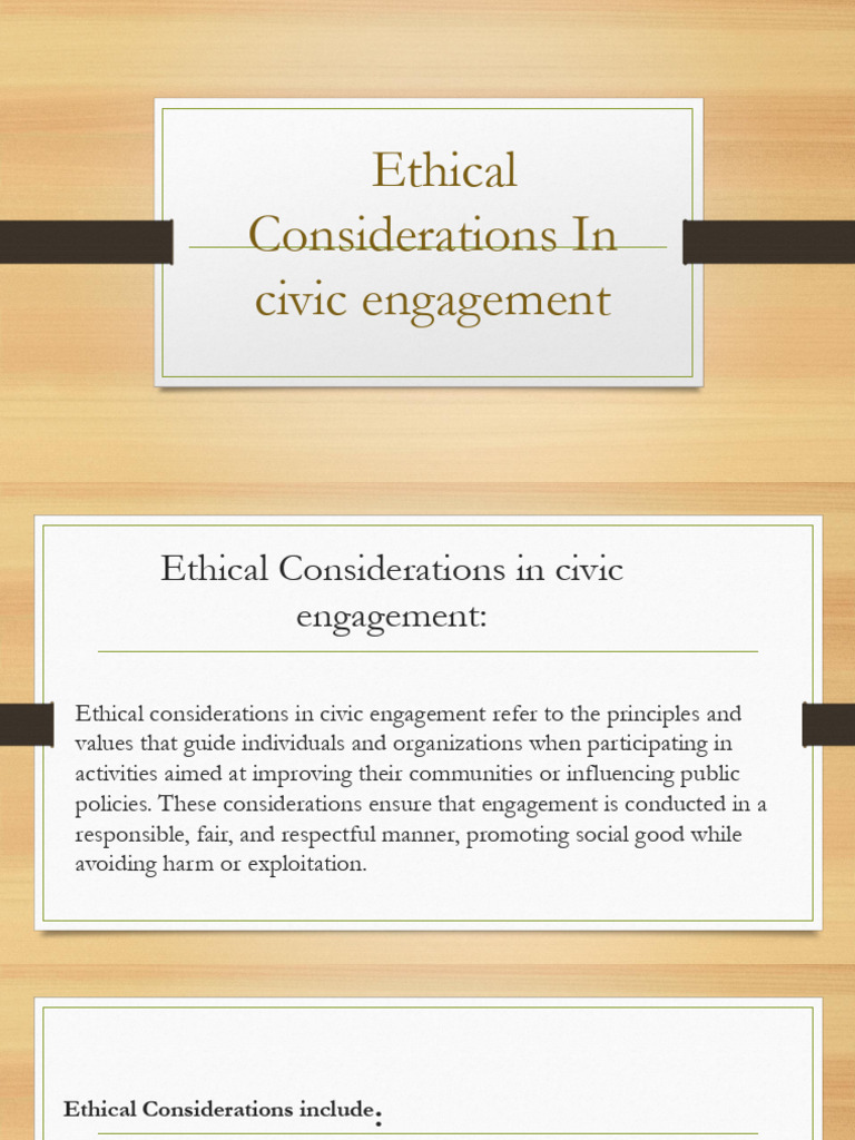 Ethical Considerations Slides | PDF