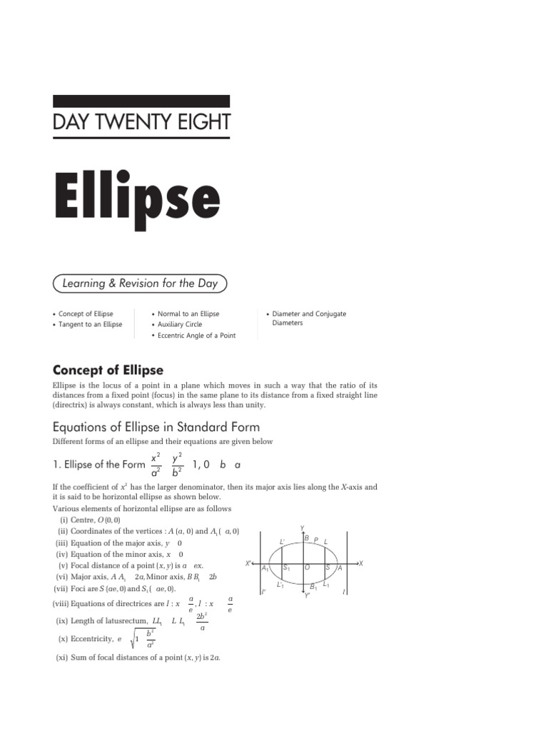 Ellipse | PDF | Ellipse | Circle