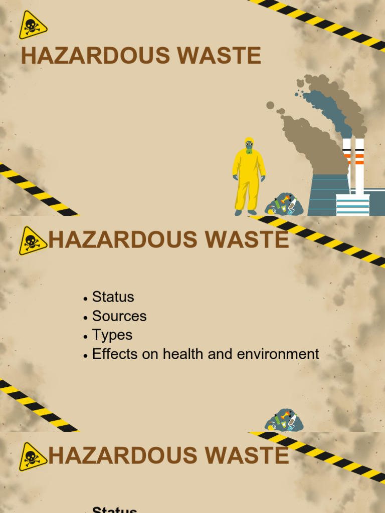 Hazardous Waste: Sources and Effects | PDF | Waste | Hazardous Waste