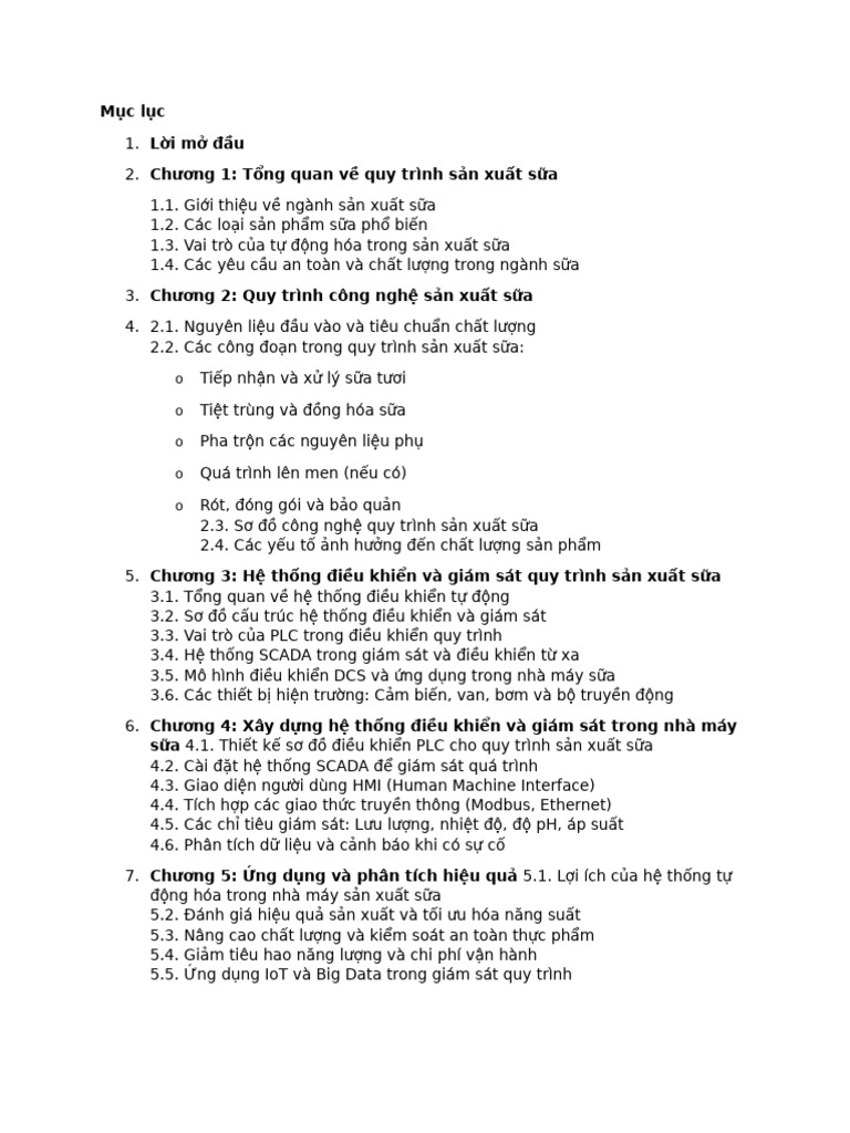 Viet Luan Van Bai San Xuat Sua - CS | PDF