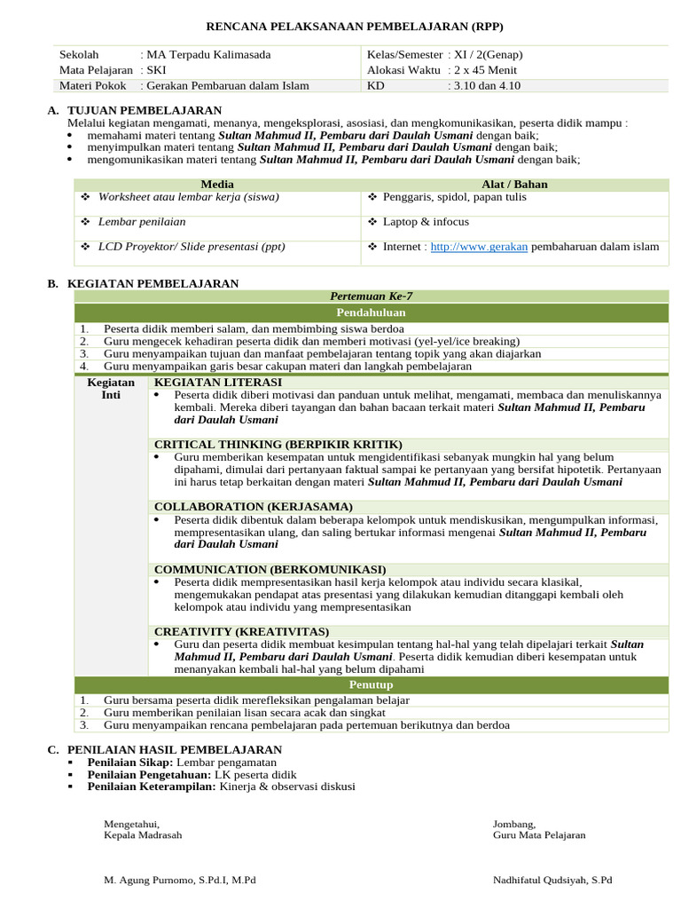 10.7 Rpp II Ski Kelas 11 | PDF