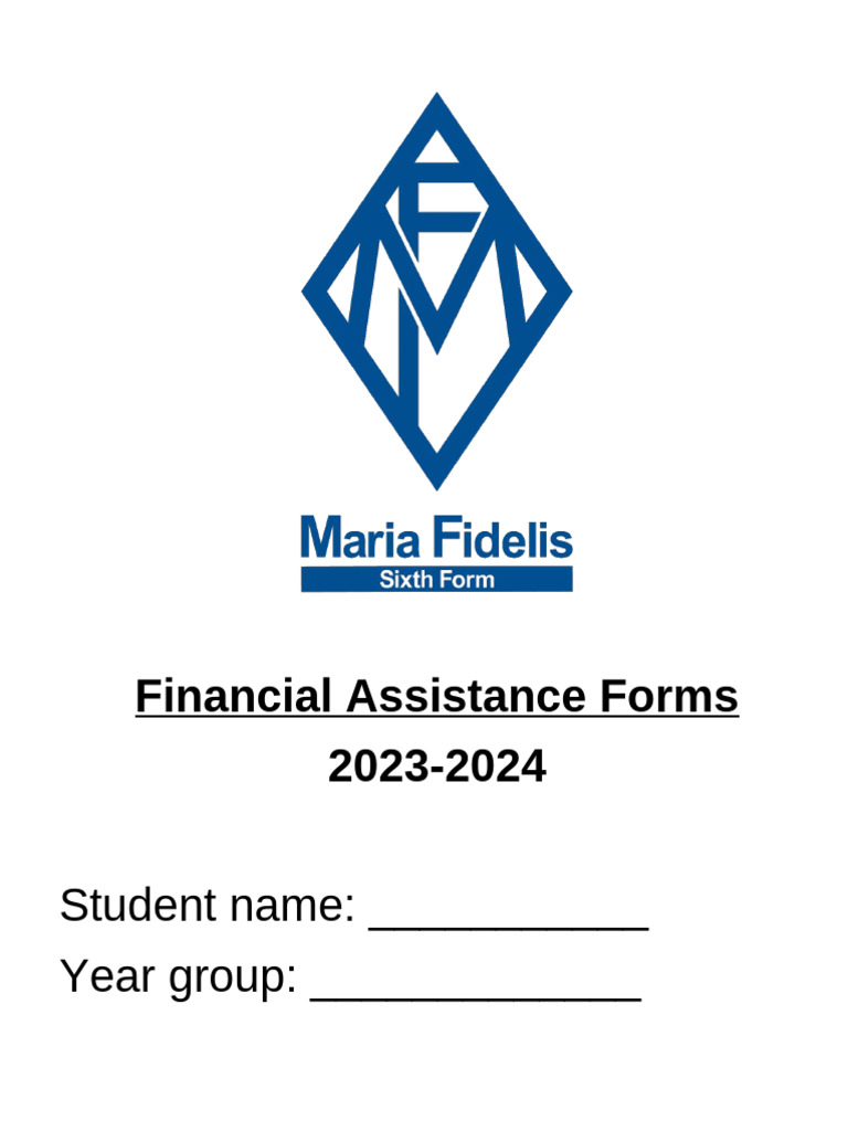 2023-2024 Bursary Application Form | PDF