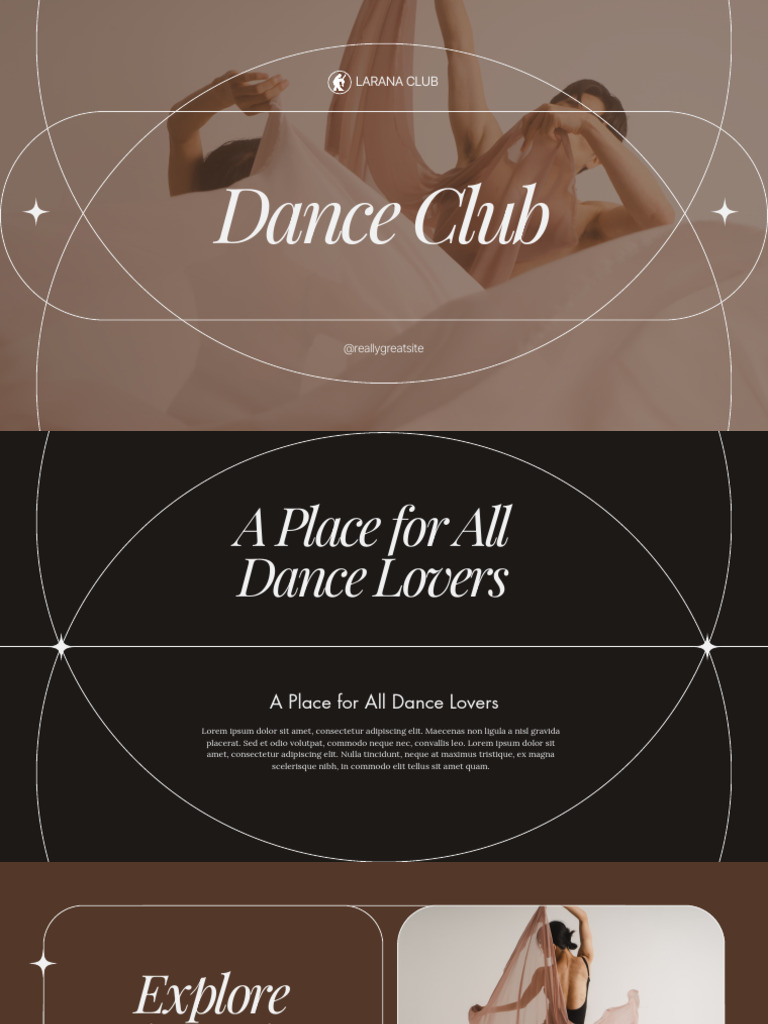 Black Brown Simple Minimalist Dance Club Presentation | PDF