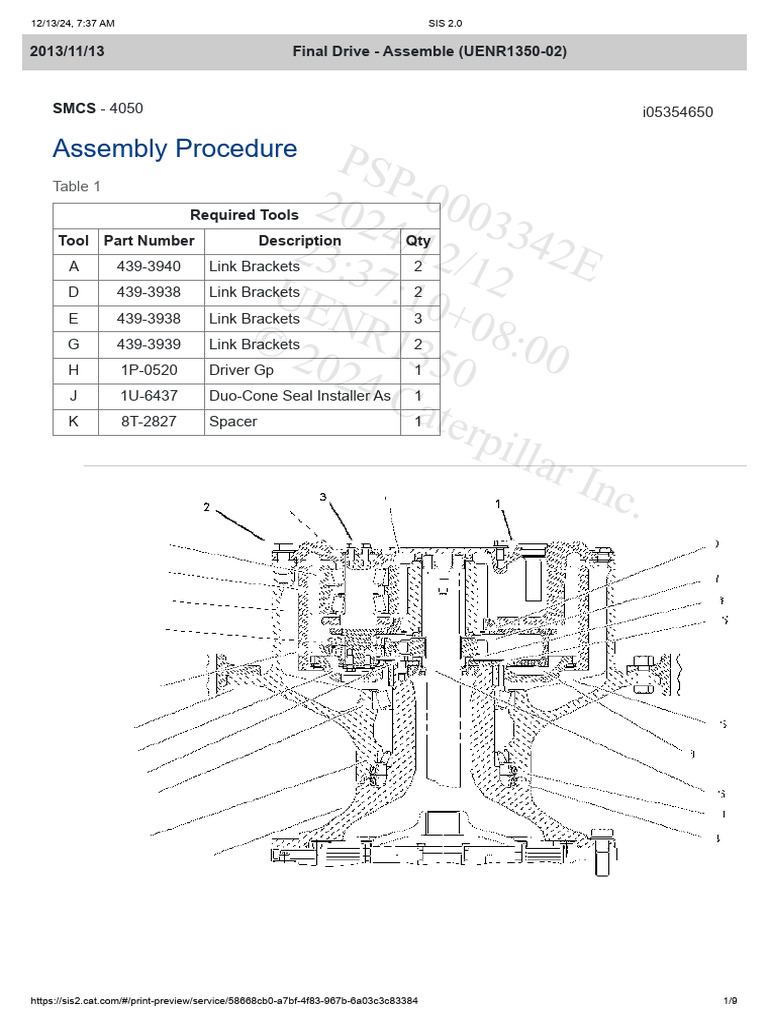ASSEMBLY FD D8R | PDF | Gear | Manufactured Goods