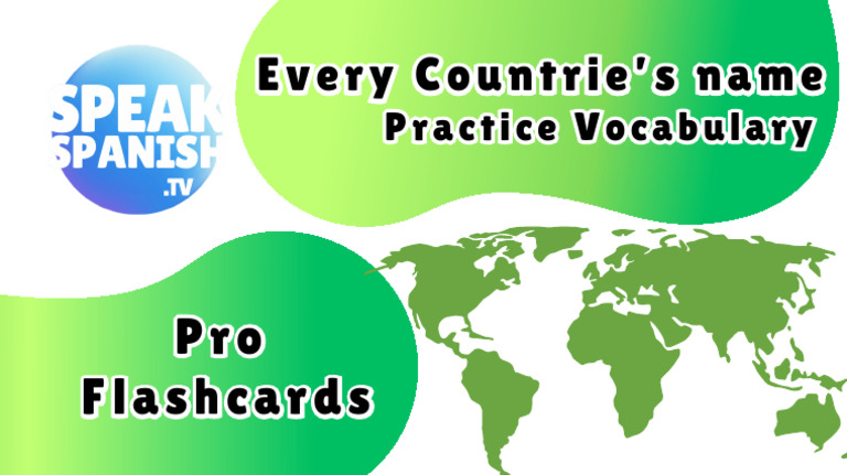 Countries Vocabulary - Flashcards | PDF