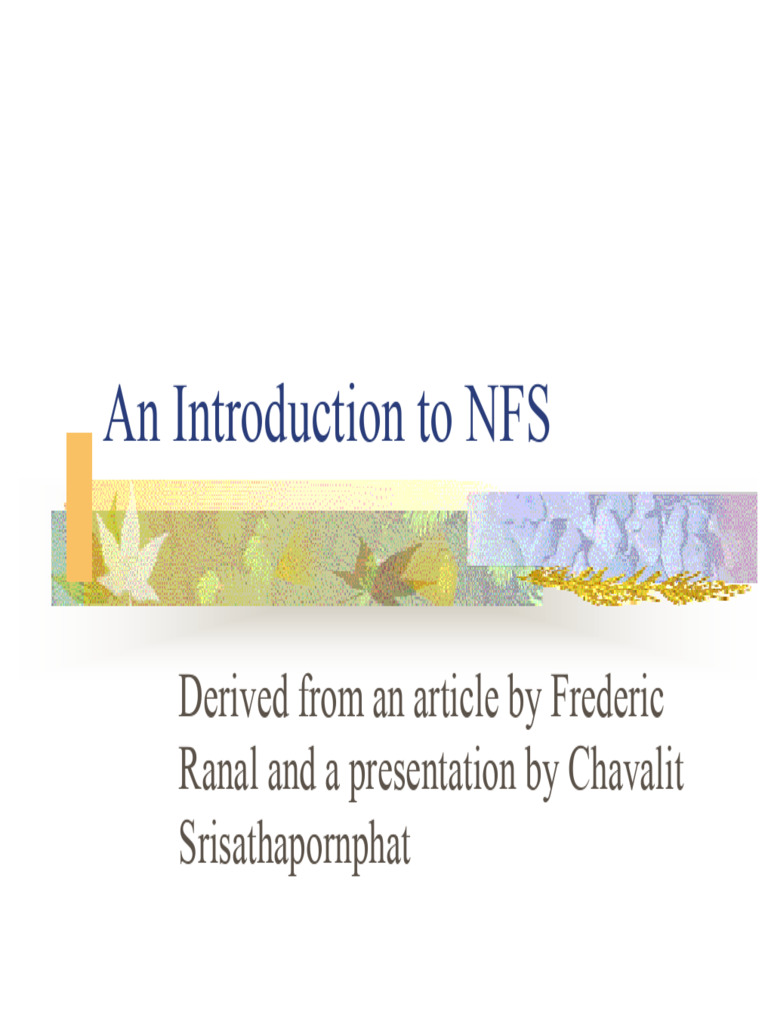 nfs | PDF | File System | Internet Protocol Suite