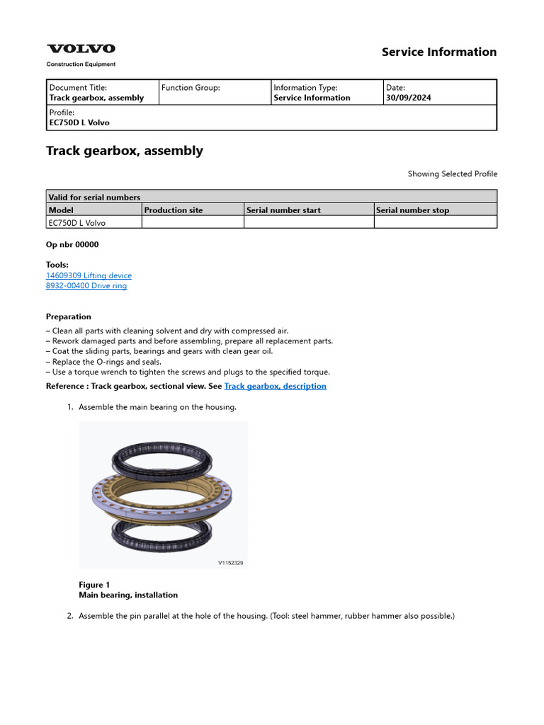 Track Gearbox Assembly Guide | PDF | Gear | Bearing (Mechanical)