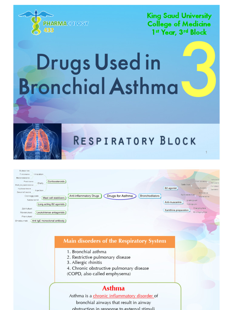 Asthma Medications and Treatments Guide | PDF | Asthma | Respiratory Tract