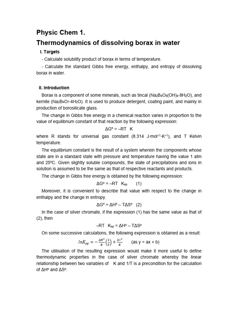 Physical Chemistry Labwork 1-4 | PDF | Solubility | Titration Physical Chemistry Labwork 1-4 | PDF | Solubility | Titration