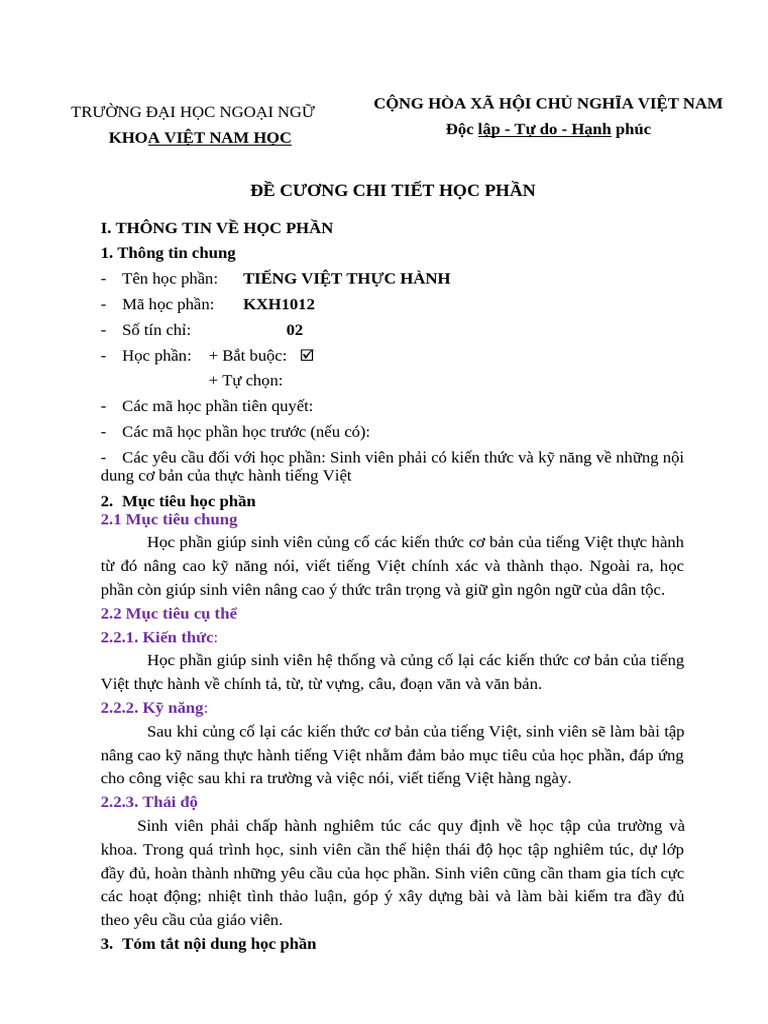 Đề cương TVTH | PDF