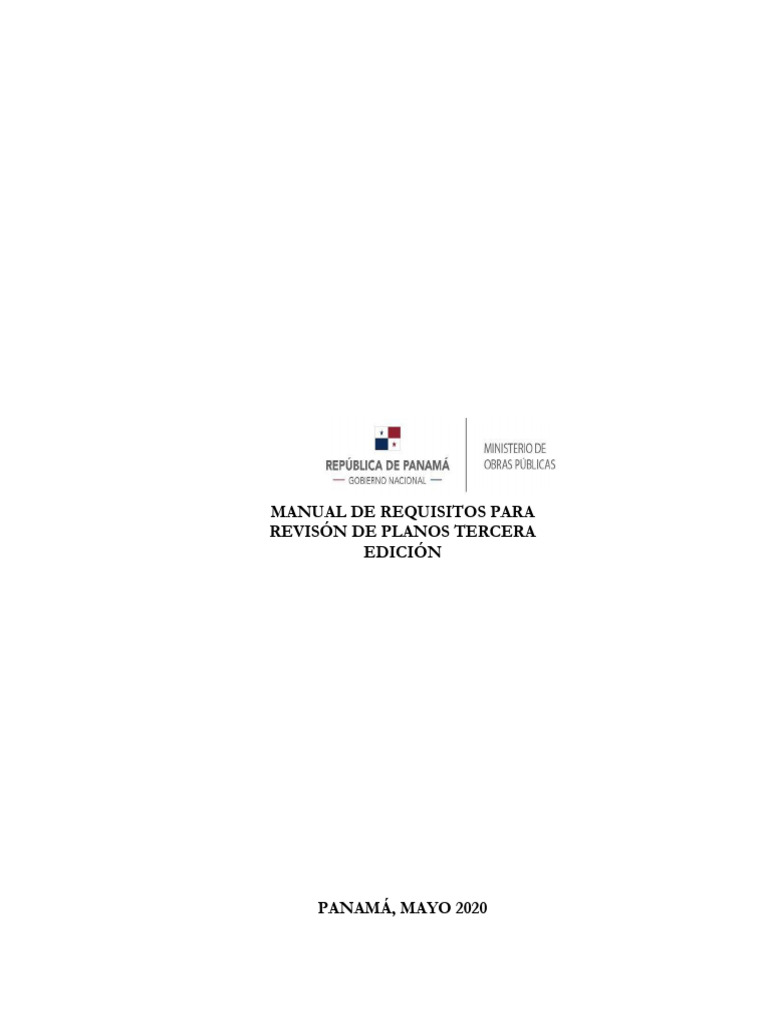 Manual de Requisitos para Revisión de Planos | PDF | Ingeniero civil ...
