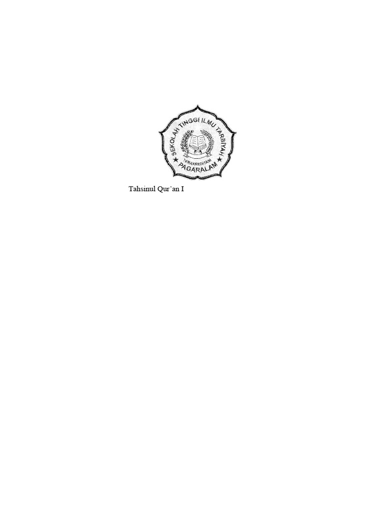Panduan Tahsinul Qur'an untuk PAI | PDF