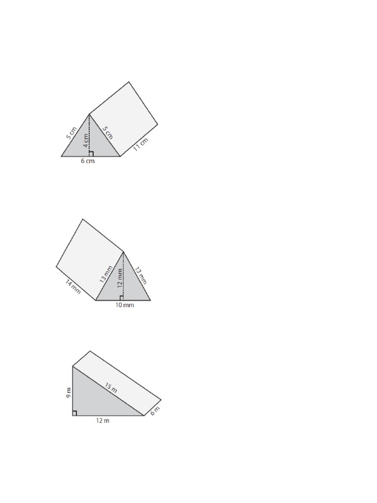 WKST 3 Nets and Surface Area of Triangular Prisms | PDF