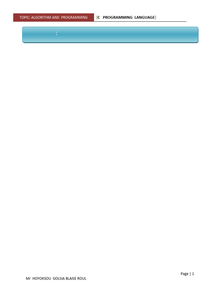 Chapter 5- C PROGRAMMING LANGUAGE USS | PDF | Control Flow | C (Programming Language)