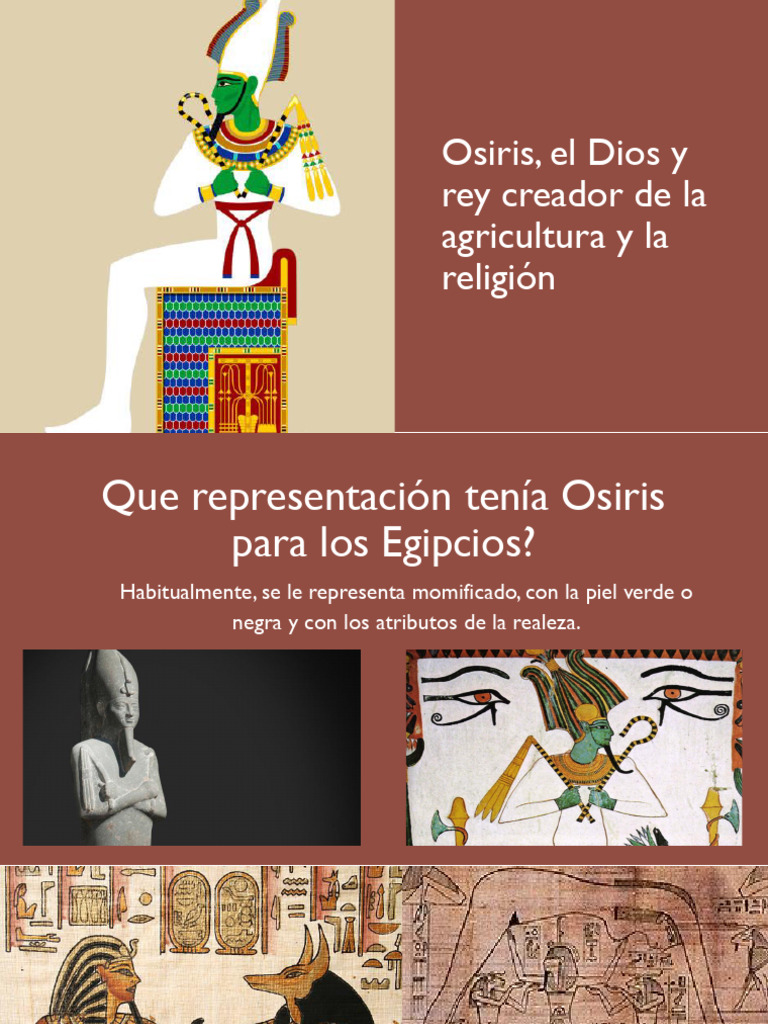 Osiris: Dios de la Agricultura y Resurrección | PDF | Osiris ...