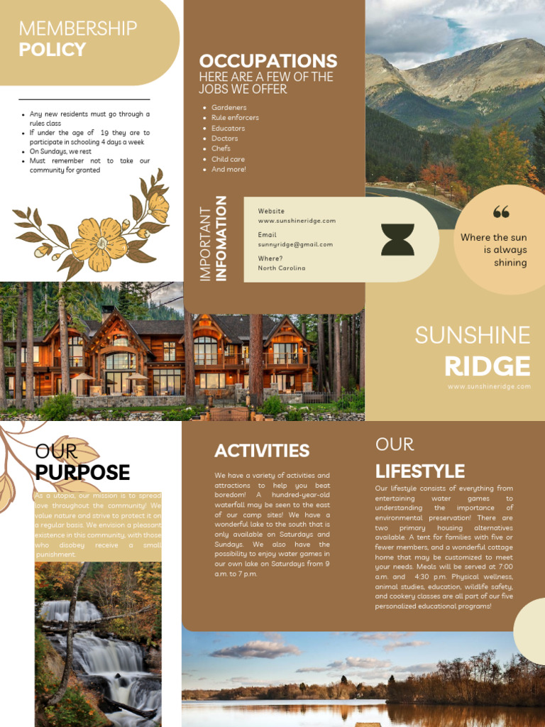 Sunshine Ridge Community Jobs & Lifestyle | PDF