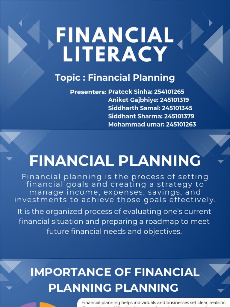 Financial Literacy | PDF | Expense | Investing