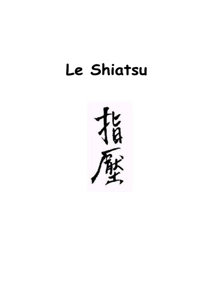 Le Shiatsu | PDF