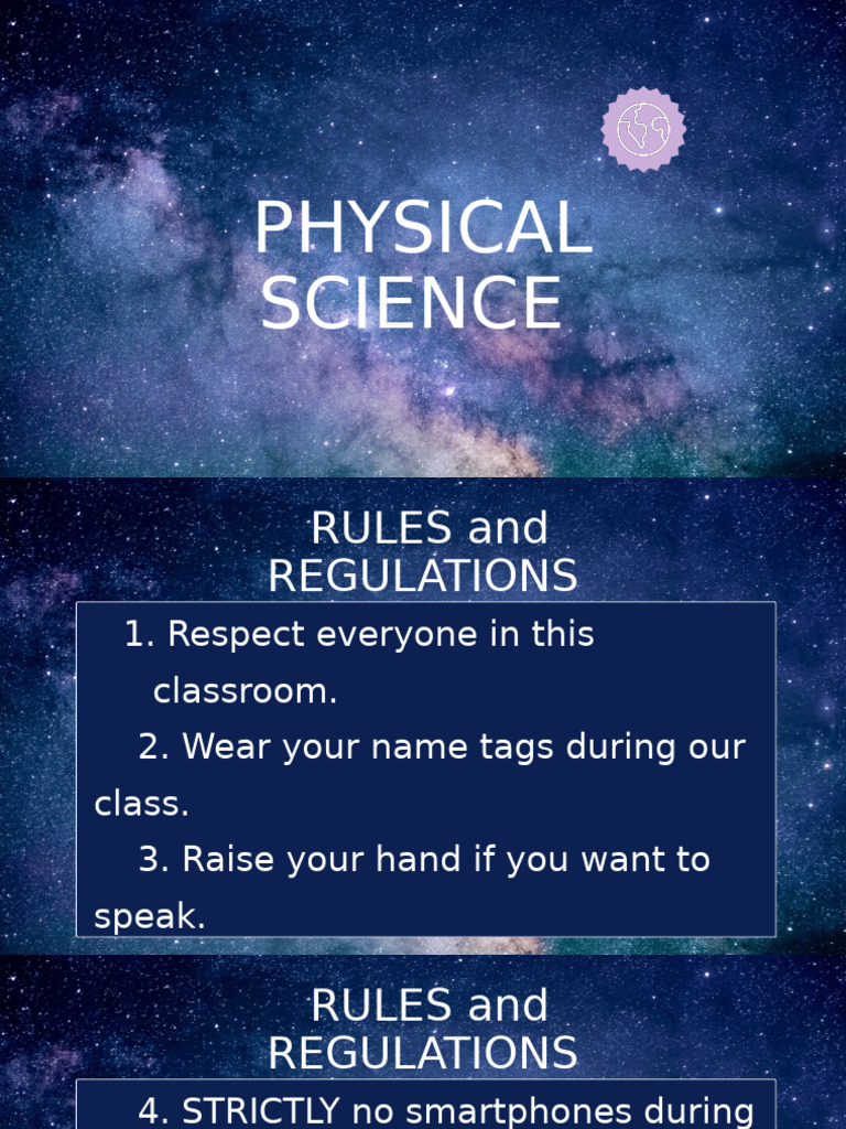 Physical Science Week 1 Students Copy | PDF