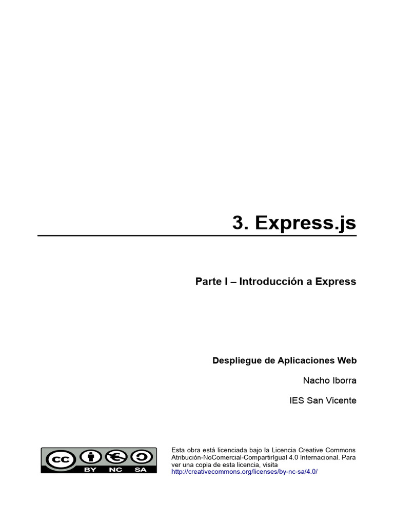 Tema 3 - Parte I - Introducción A Express | PDF | Redes | Internet y web