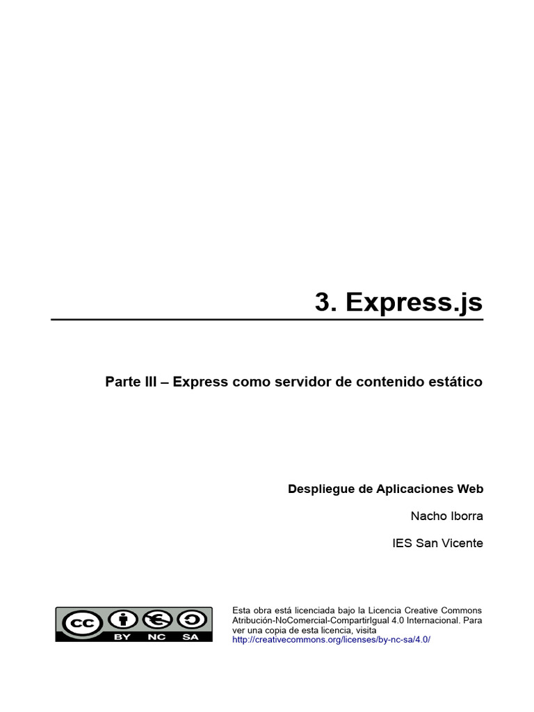Tema 3 - Parte III - Express Como Servidor de Contenido Estático | PDF | Script Java | Red mundial