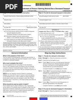 CRA RC552 Form for Deceased Persons | PDF