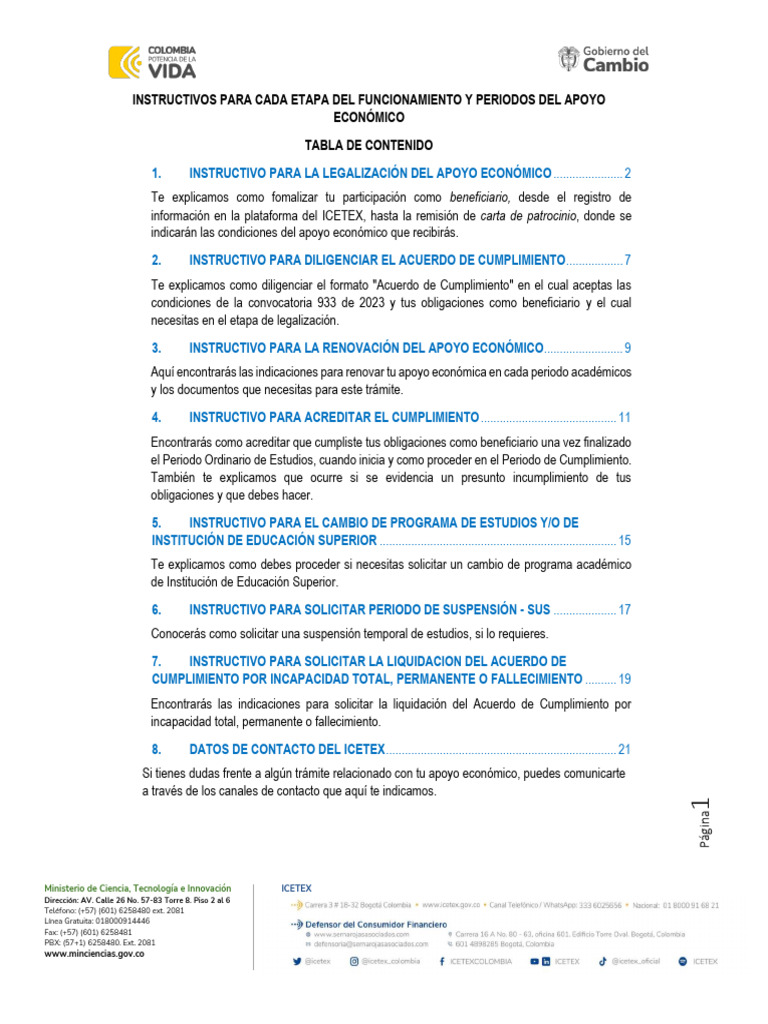 Instructivo de Los Periodos Del Apoyo Economico | PDF | Fax | Red mundial