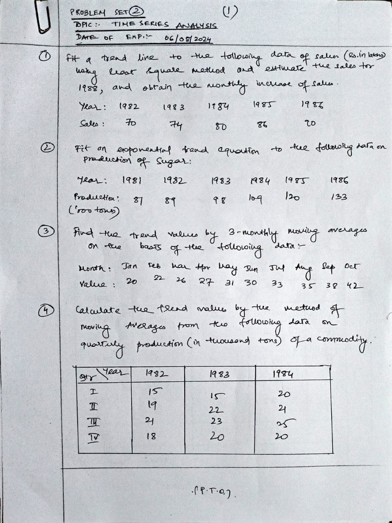 Time Series Analysis | PDF