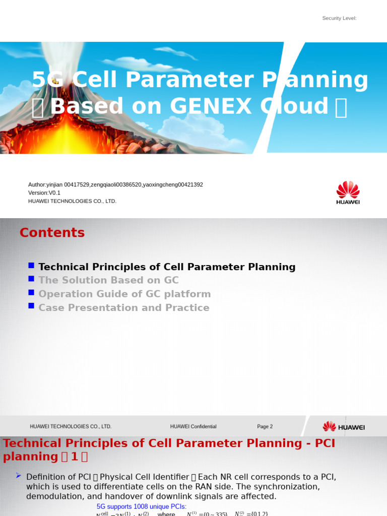 5G Cell Parameter Planning Based On GC - V0.1 | PDF | Parameter (Computer Programming) | Lte ...