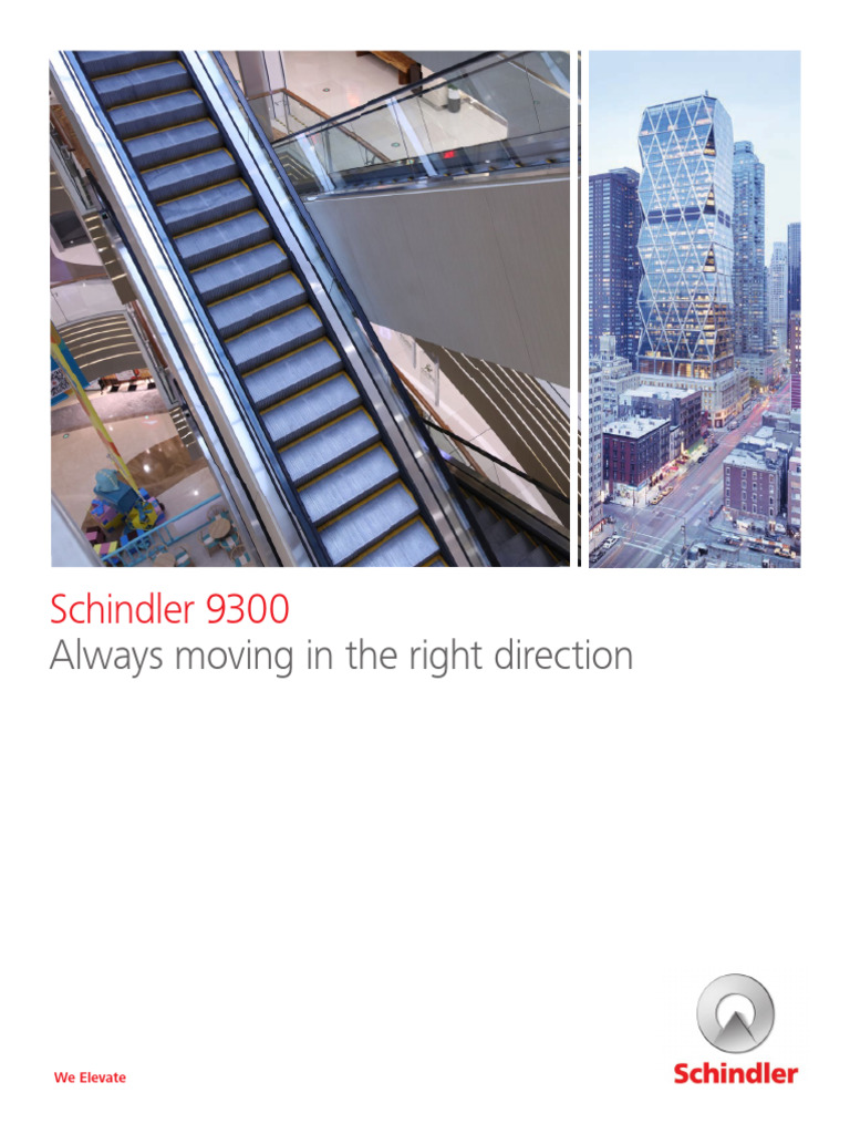 Schindler 9300 Escalator Safety Features | PDF | Escalator | Energy ...