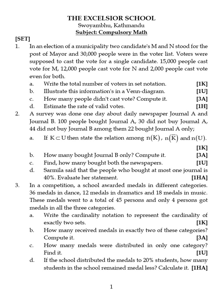 Math 1 Set Per Day | PDF | Compound Interest | Interest