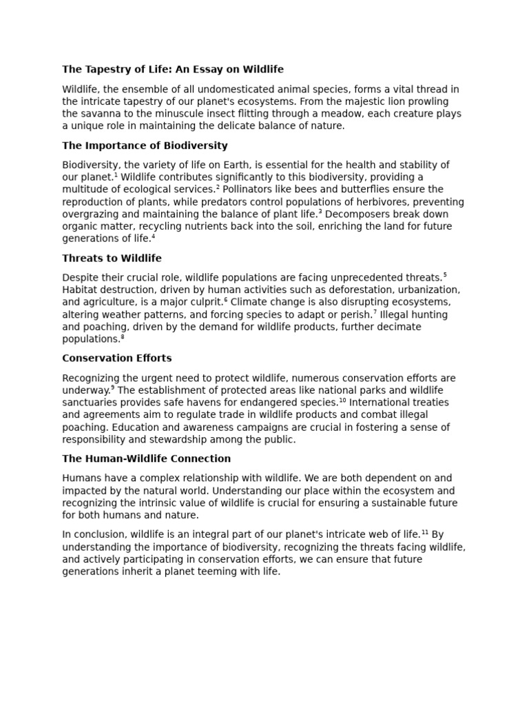 Wildlife | PDF