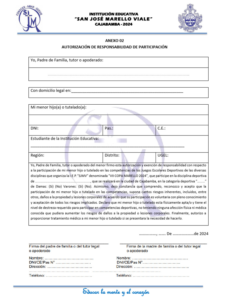 Bases Copa Marello 2024 | PDF