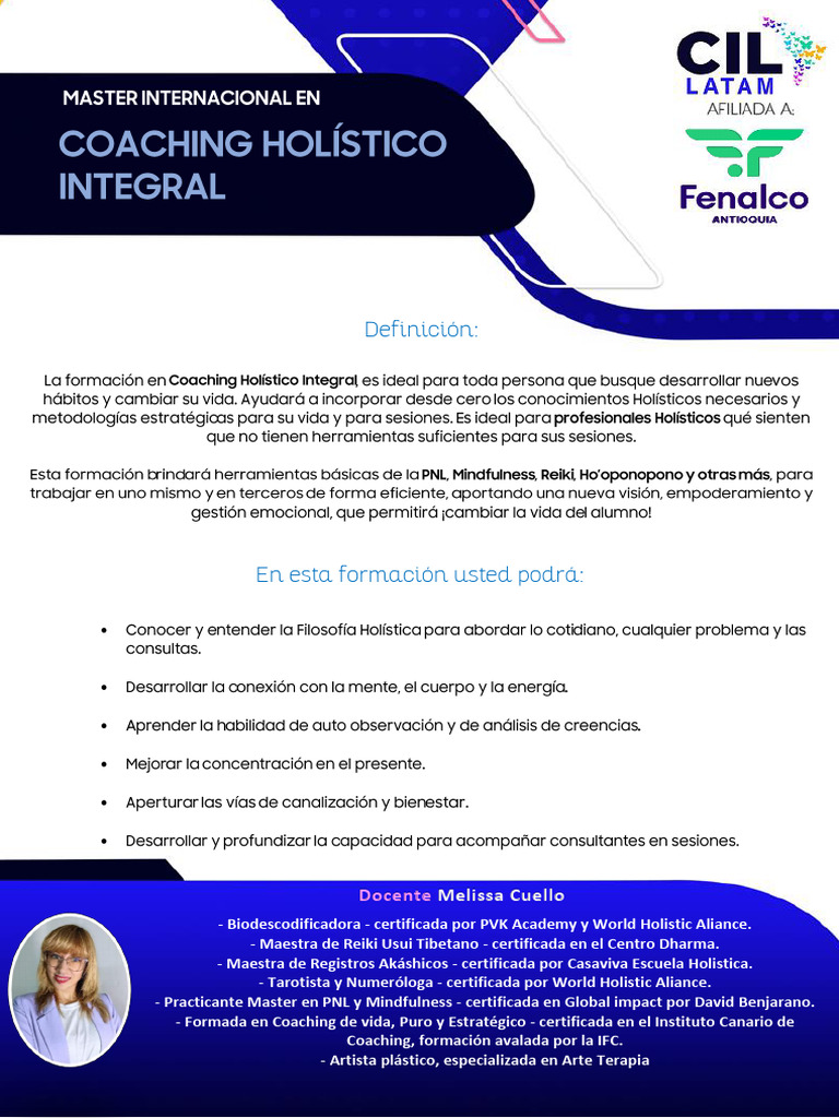 Brochure - Master Coaching Holistico Integral | PDF