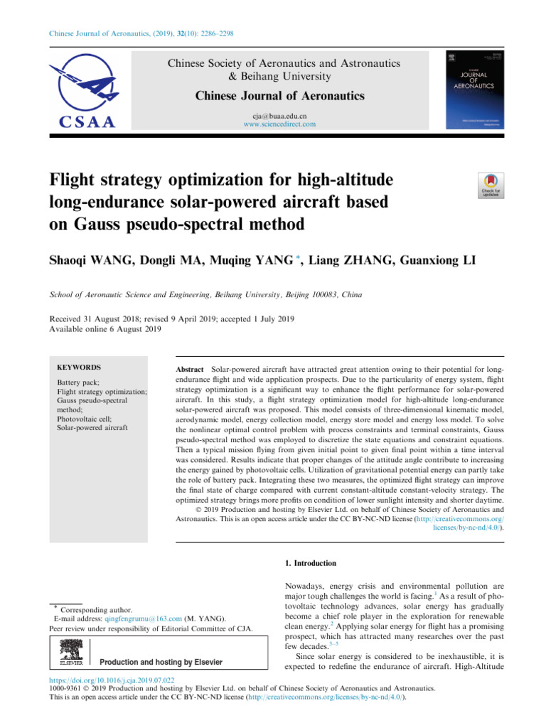 Flight Strategy Optimization for High Altitude Long Endurance Solar ...