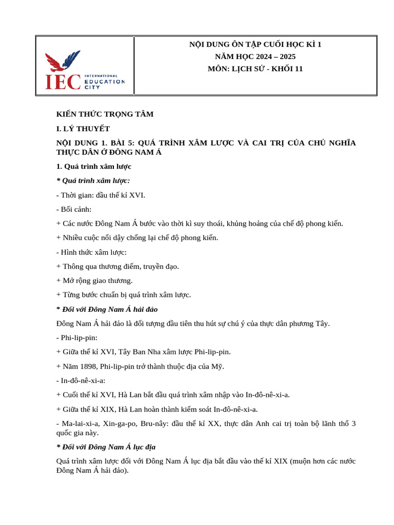 ĐỀ CƯƠNG CKI L.11 | PDF