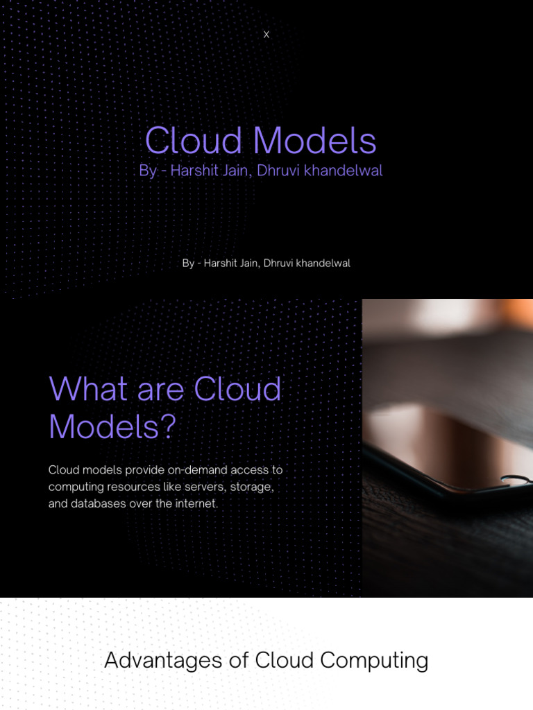 Cloud Models by - Harshit Jain, Dhruvi Khandelwal | PDF | Cloud Computing | Software As A Service