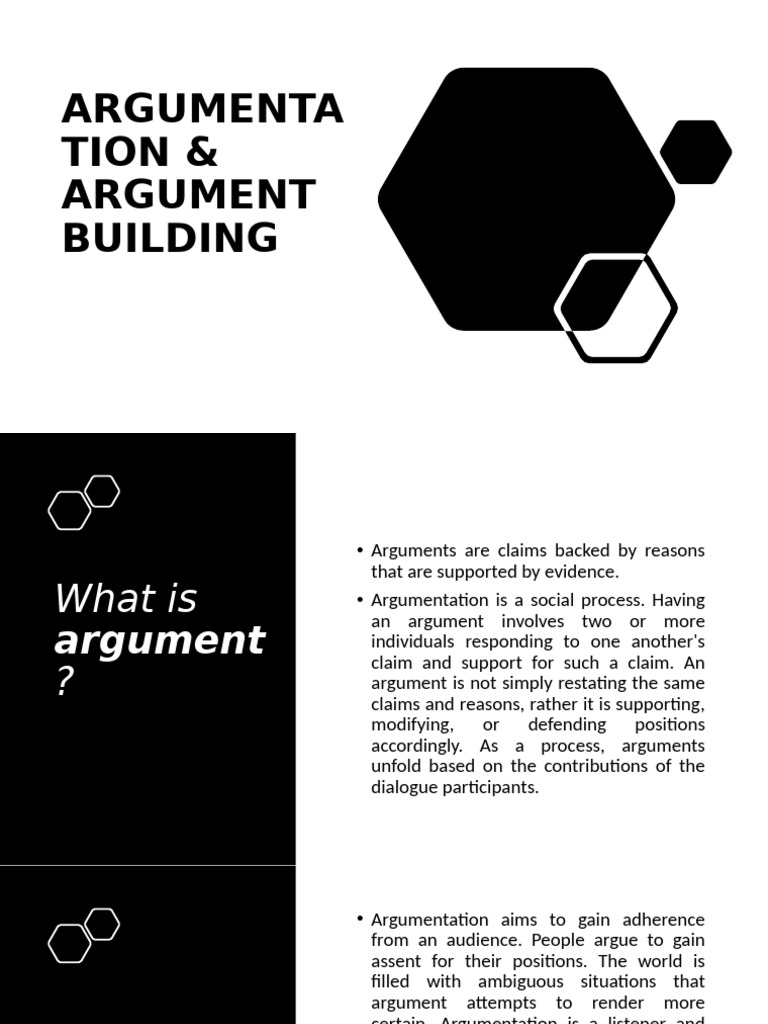 Lesson 5 - Argumentation and Argument Building - 0 | PDF | Argument | Reason