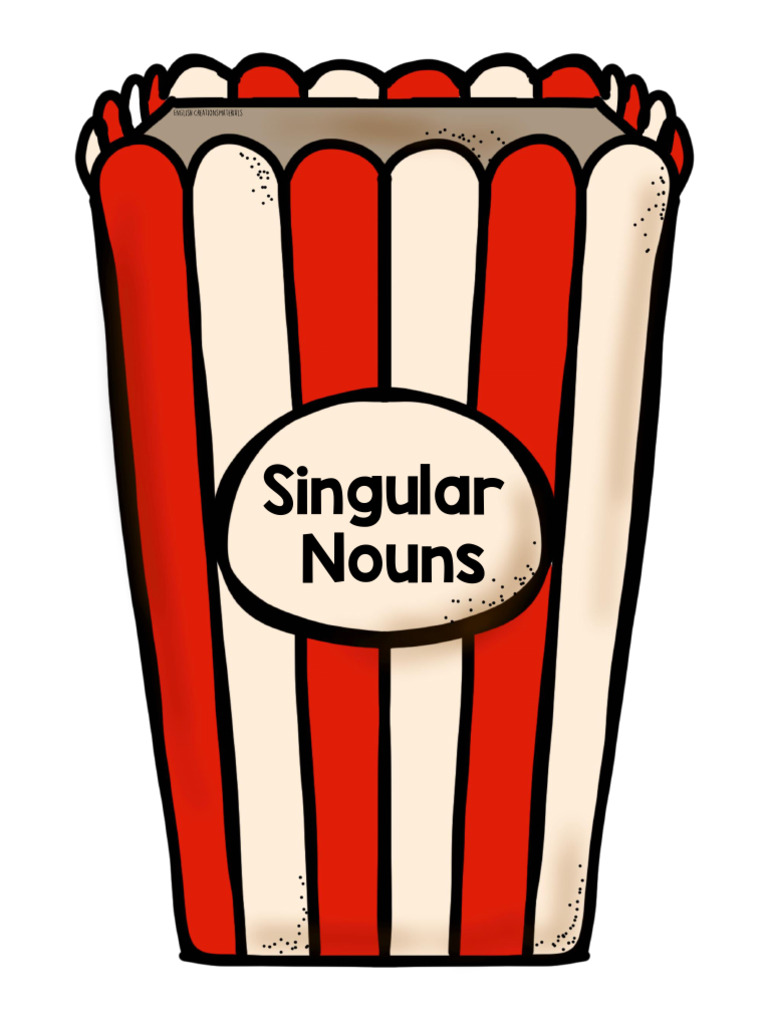 POPCORNplural&Singular englishCreationsMaterials | PDF