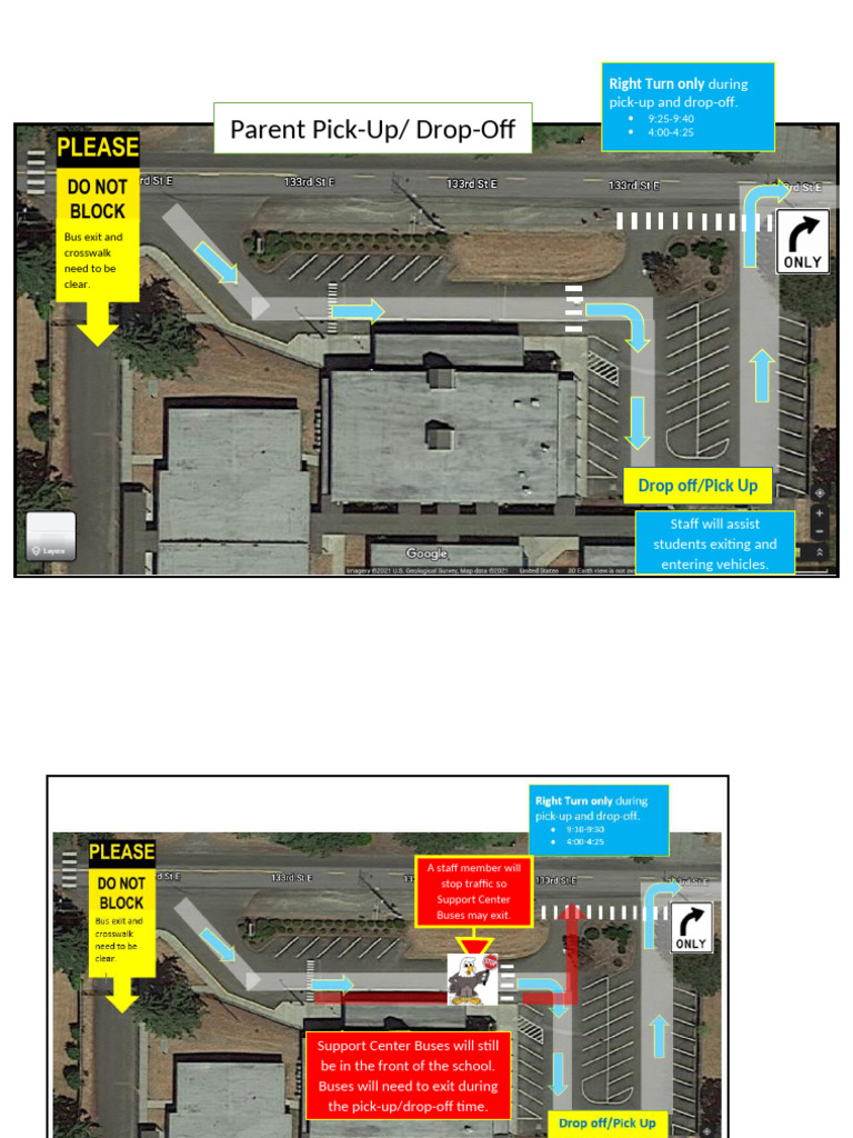 parent pick up and walker route maps 2021 | PDF