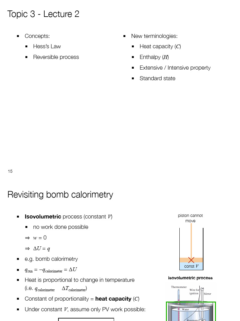 topic 3-2 | PDF | Heat | Enthalpy