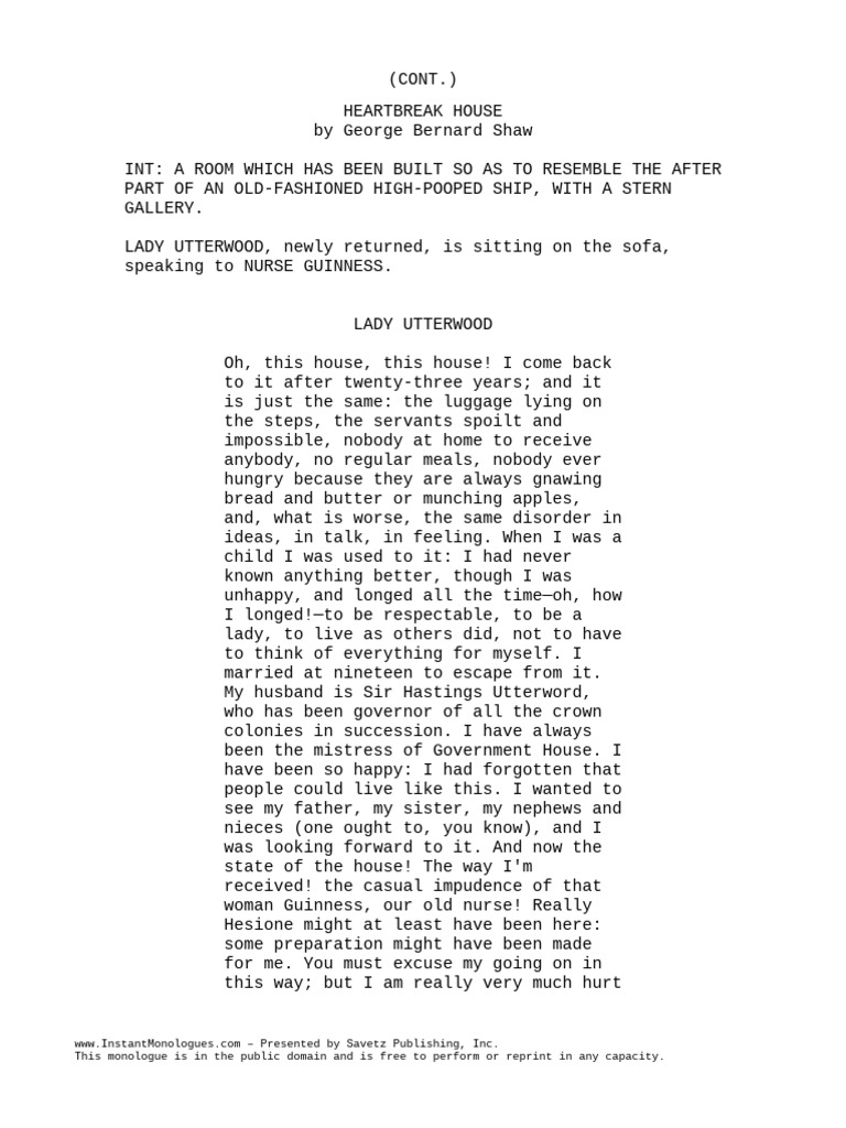 Shaw Heartbreak House | PDF