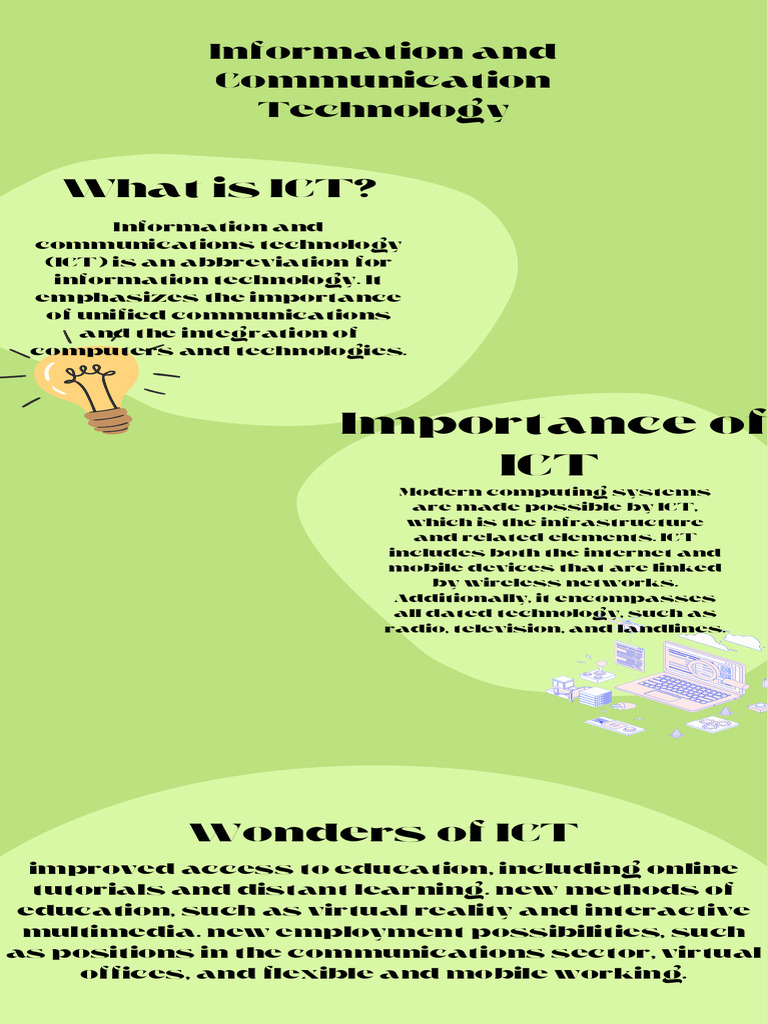 Information and Communication Technology Infographic | PDF